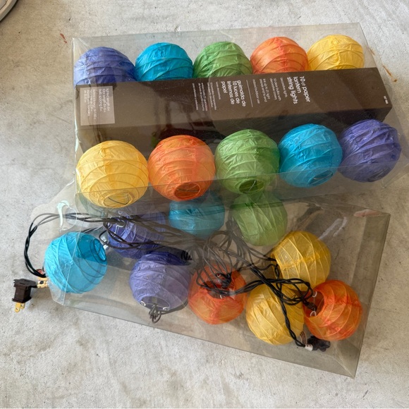 Accents | 2 Packets Of Indooroutdoor Paper Lantern String Lights | Poshmark